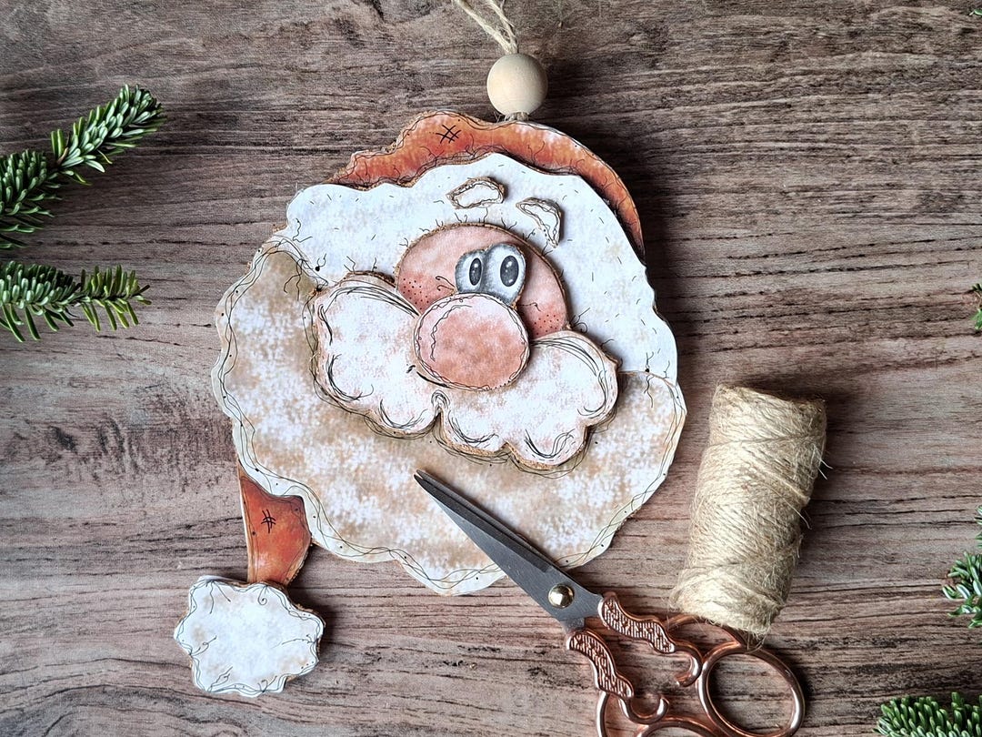 Santa Claus Printable Craft, DIY Paper Template, Christmas Decoration ...