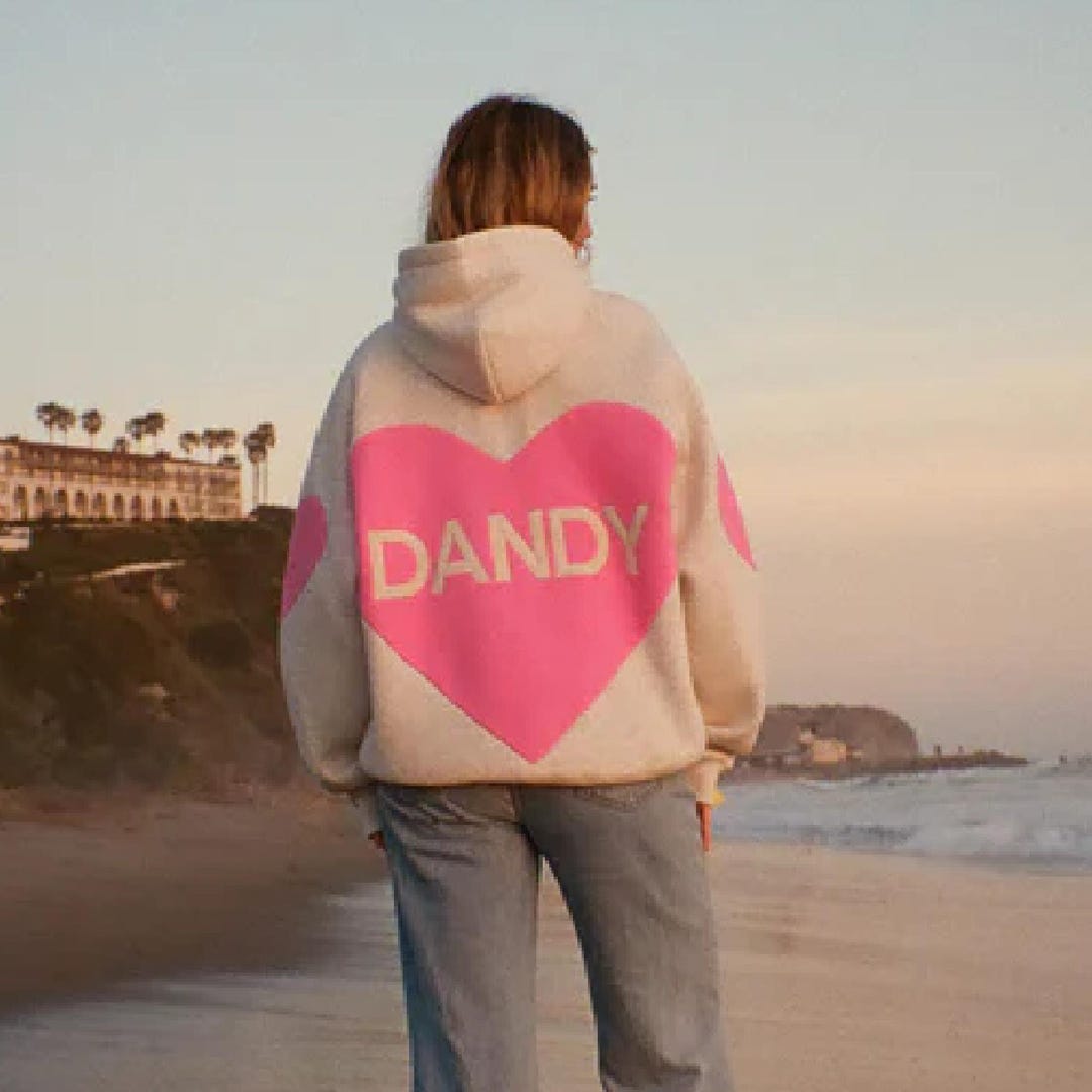 DANDY Heart Back Print Hoodie | Matching Couple Hoodie | Cozy ...