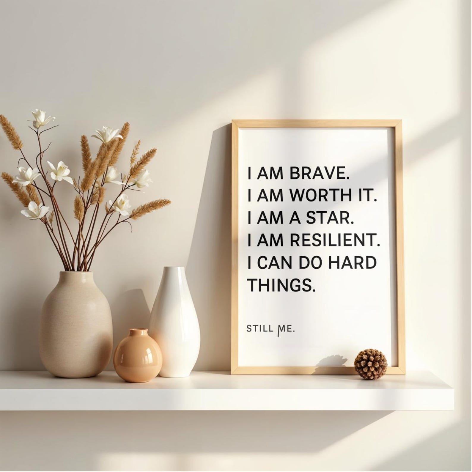 I Am Brave Poster, Digital File for Printing - Etsy