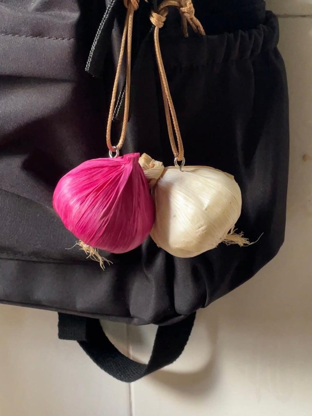 Handmade Garlic Keychain, Realistic Fruit Bag Charm - Etsy