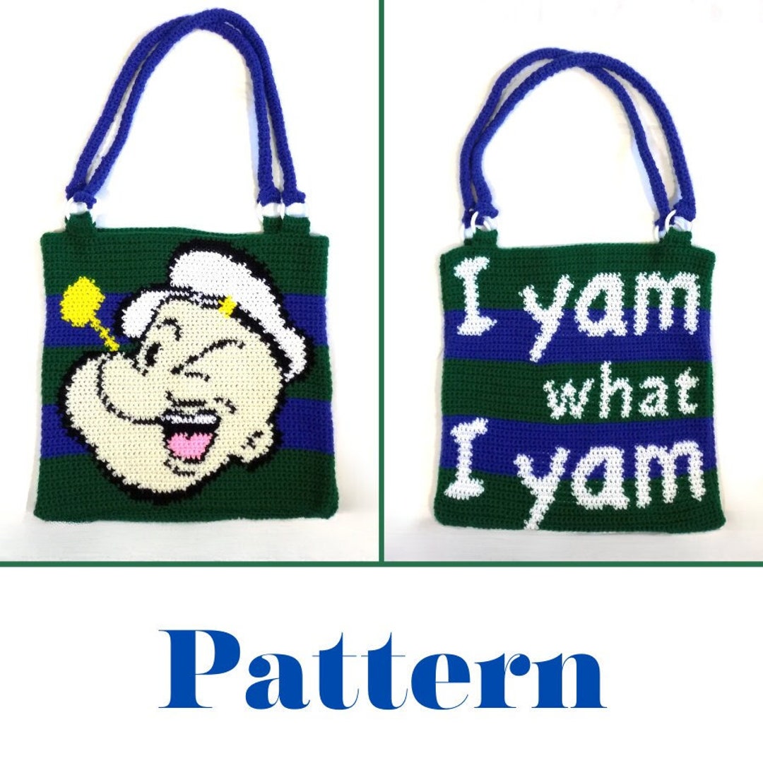 Popeye Crochet Tote Pattern - Etsy