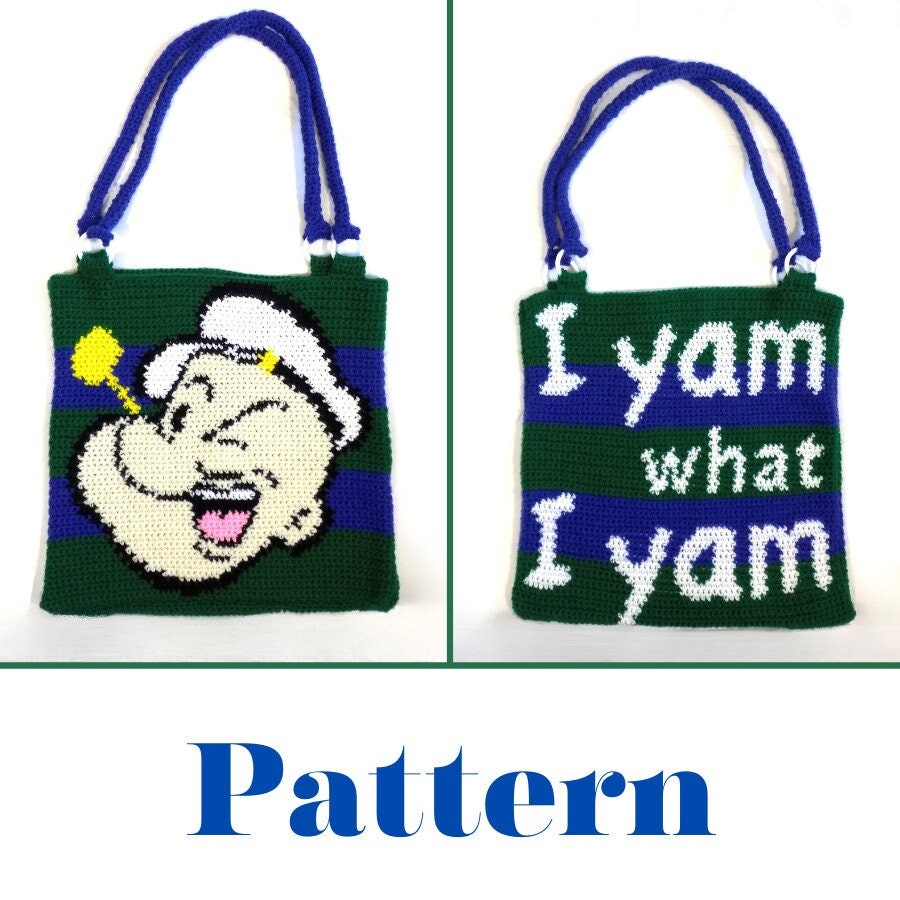 Popeye Crochet Tote Pattern - Etsy