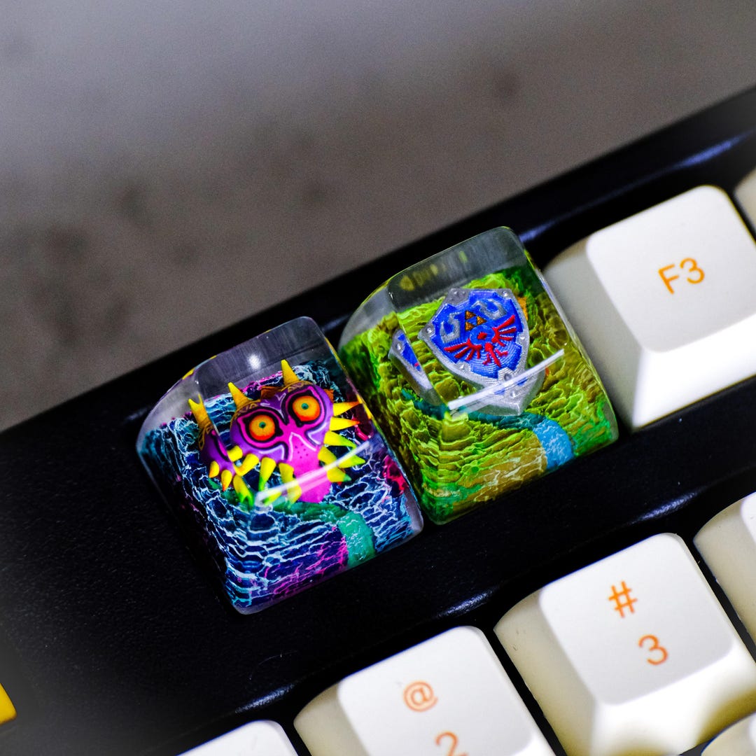 Ma.jo.ra Mask Artisan Keycap, Le.gend of Zel.da Resin Keycap, Anime ...