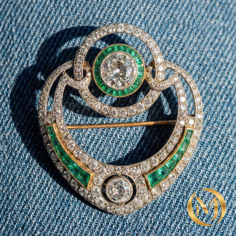 Solid Platinum Brooch - Etsy UK