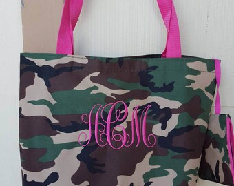 Camo tote bag | Etsy