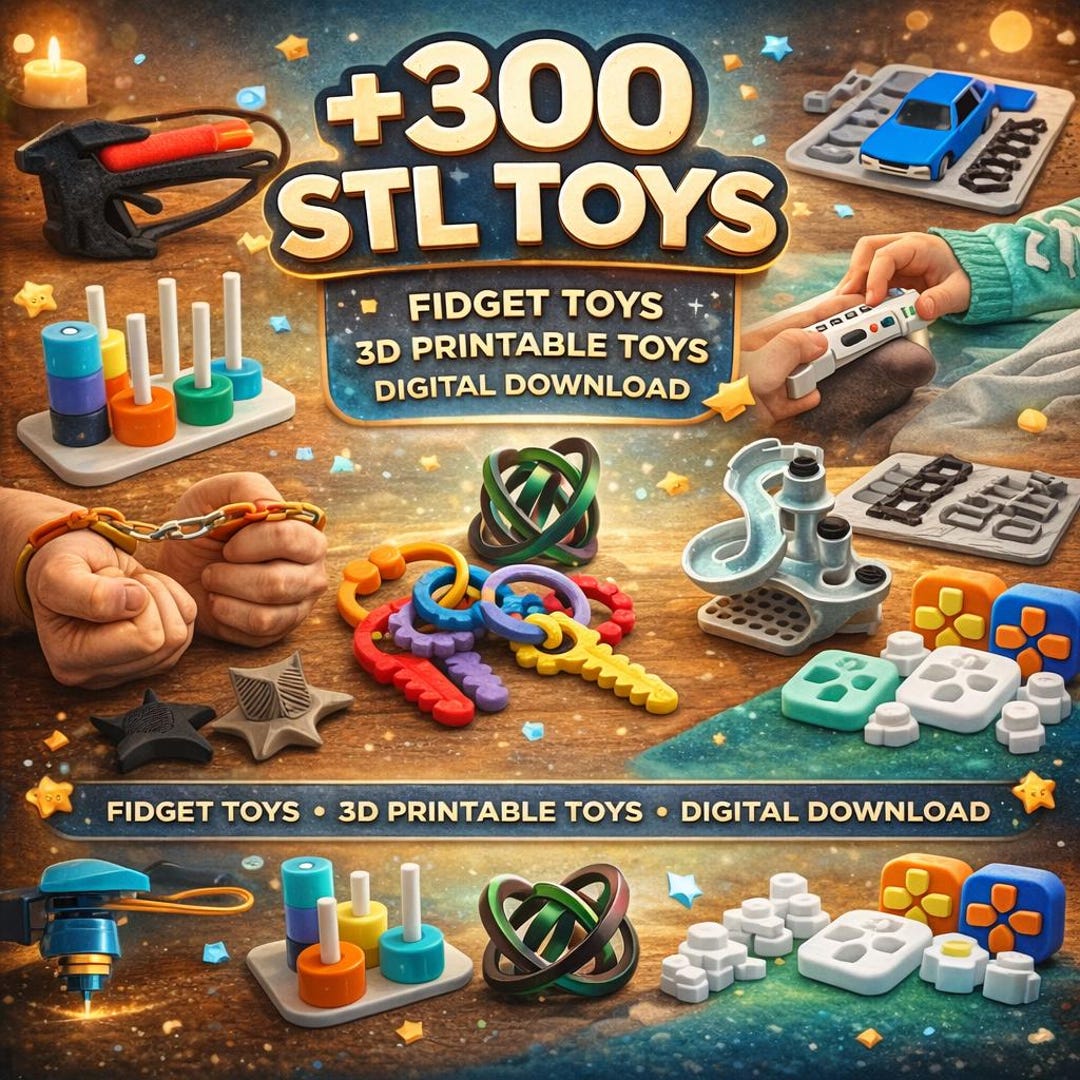 350+ Flexi 3D Printed Toys | Mechanical Fidget, Puzzle and Logic ...
