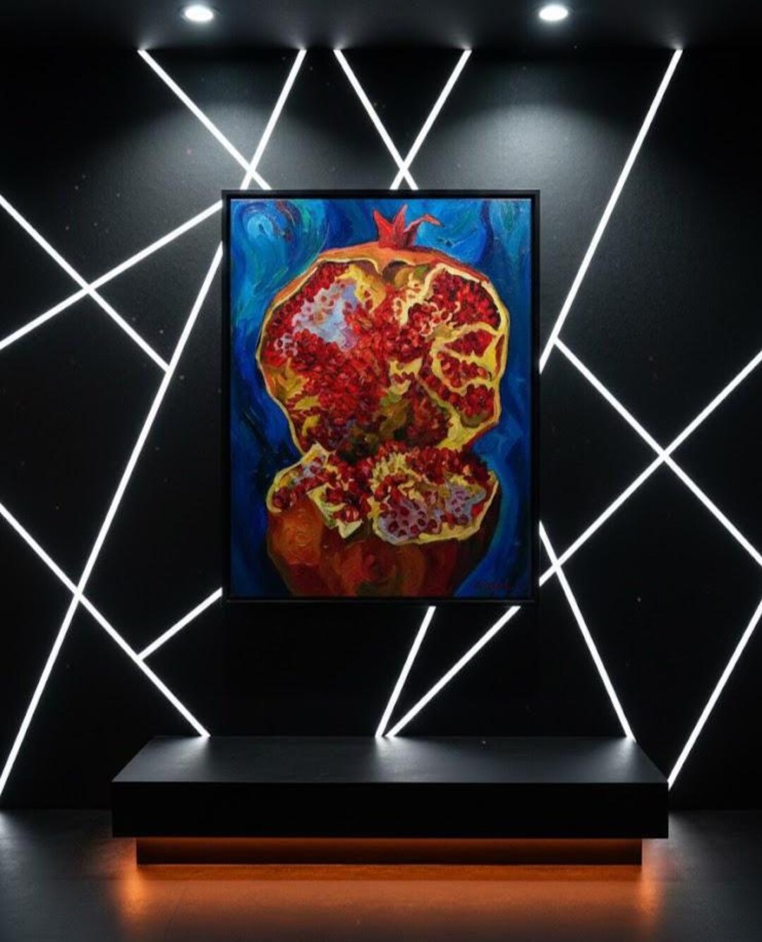 Original Pomegranate Painting – Robert Rosenberg, Israeli Wall Art ...
