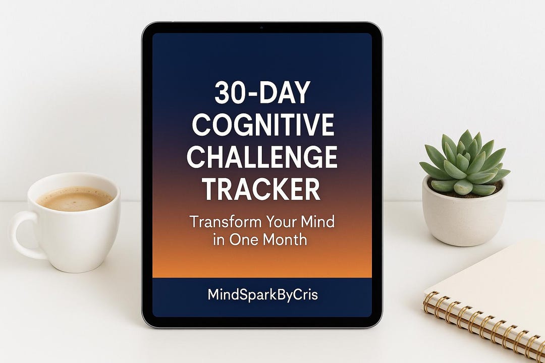 30-day Cognitive Challenge Tracker - Brain Training Program Printable ...
