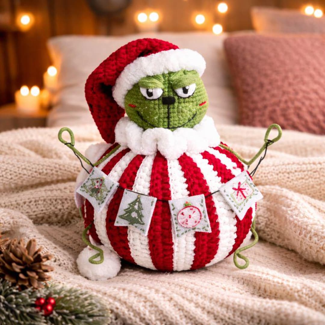 Grinch Crochet Pattern PDF . Amigurumi Holiday Grump Toy Tutorial ...