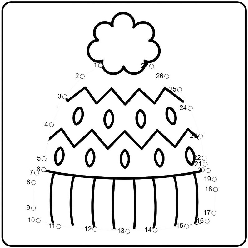 Winter Dot to Dot Pages – Connect the Dots Activity Bundle - Etsy