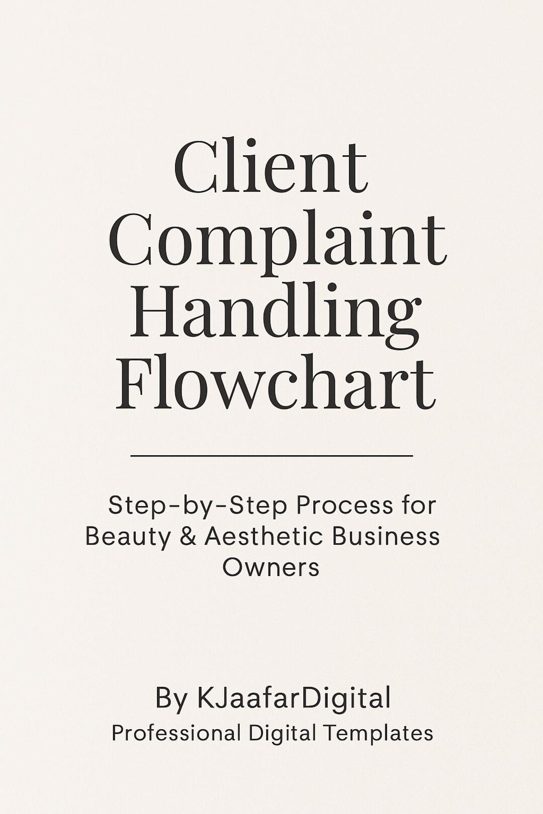 Client Complaint Handling Flow Chart - Etsy
