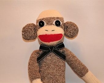 Super Hero Sock Monkey/classic Red Heel Sock Monkey Doll Dressed as ...