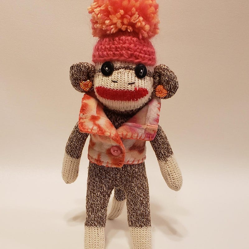 Tiny Sock Monkey - Etsy