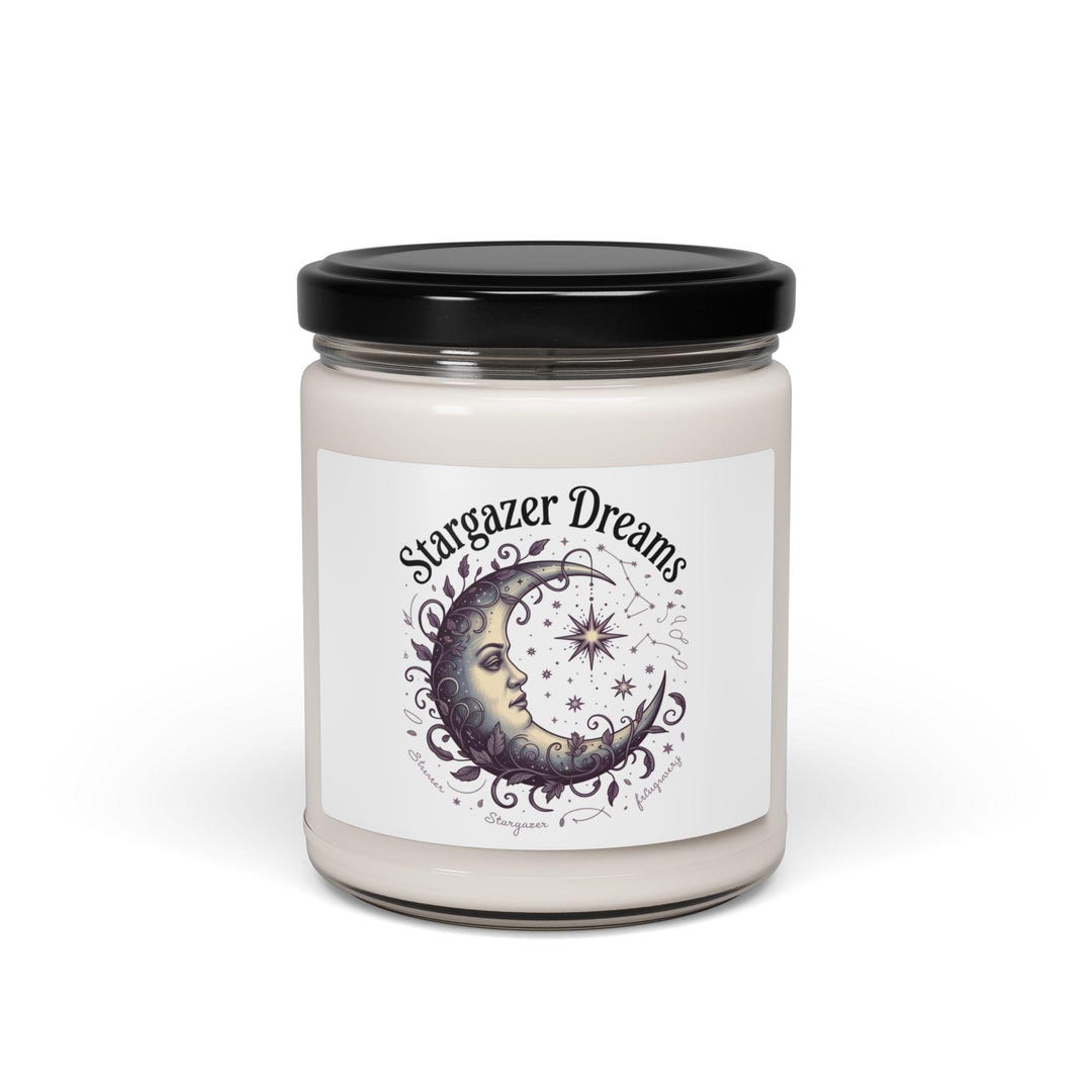 Mystic Moon Crescent Candle, Soy 9oz | Whimsigoth 90s Celestial - Etsy