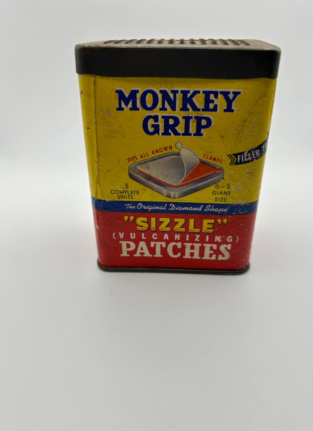 Vintage Better Monkey Grip Sizzle Rubber Tire Tube Patches Cardboard ...