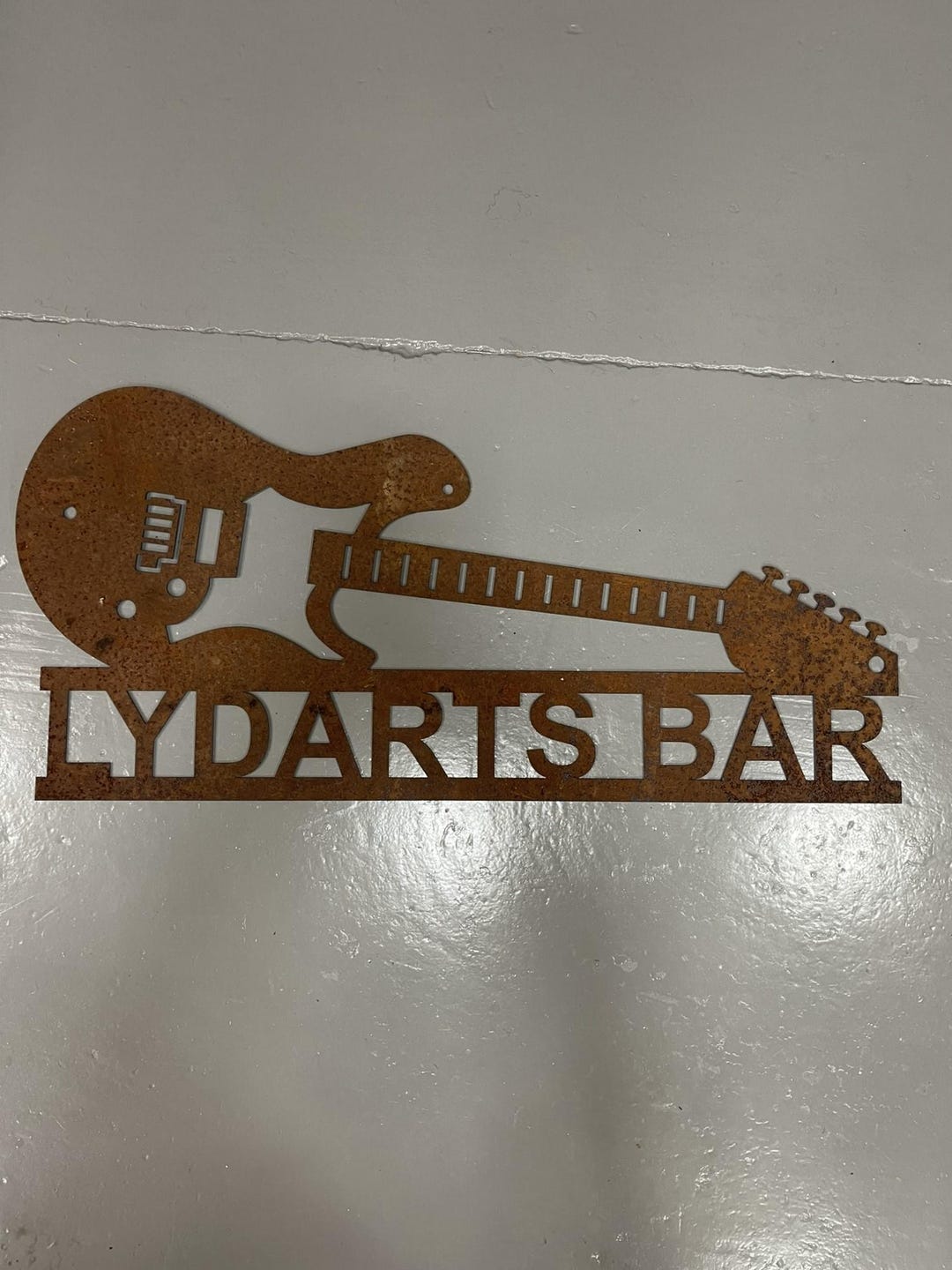 Personalized Guitar Bar Sign, Laser Cut Metal - Etsy