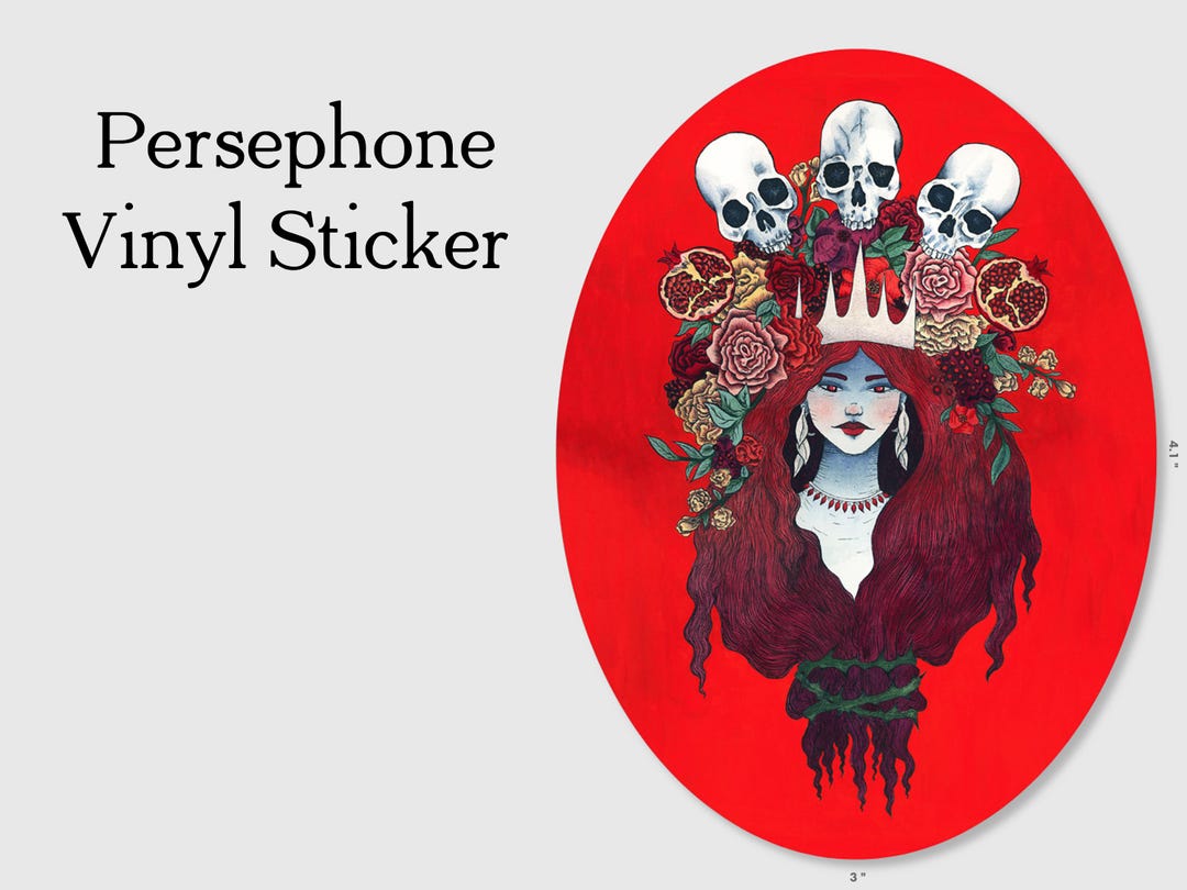 Persephone, Vinyl Sticker 4.1" X 3" - Etsy