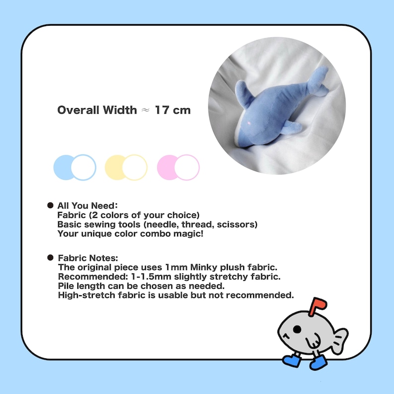 Dolphin Plush Sewing Pattern & Tutorial - Digital Download - (PDF ...