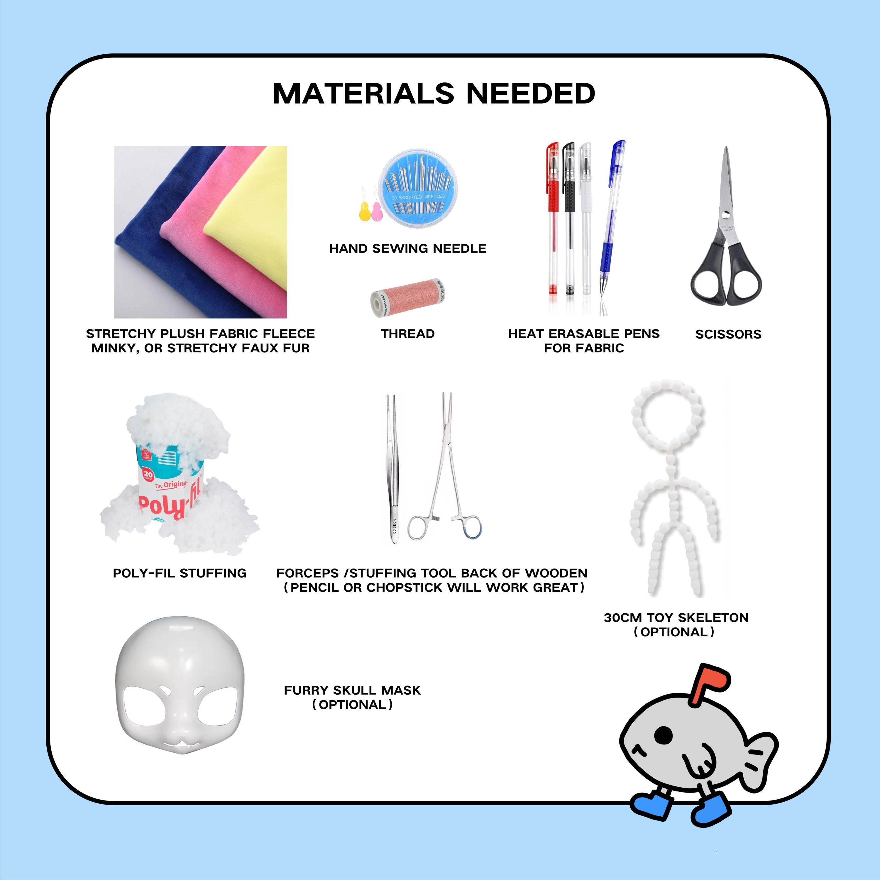 Anthro Furry Plush PDF Sewing Pattern + Tutorial | Basic Body DIY ...