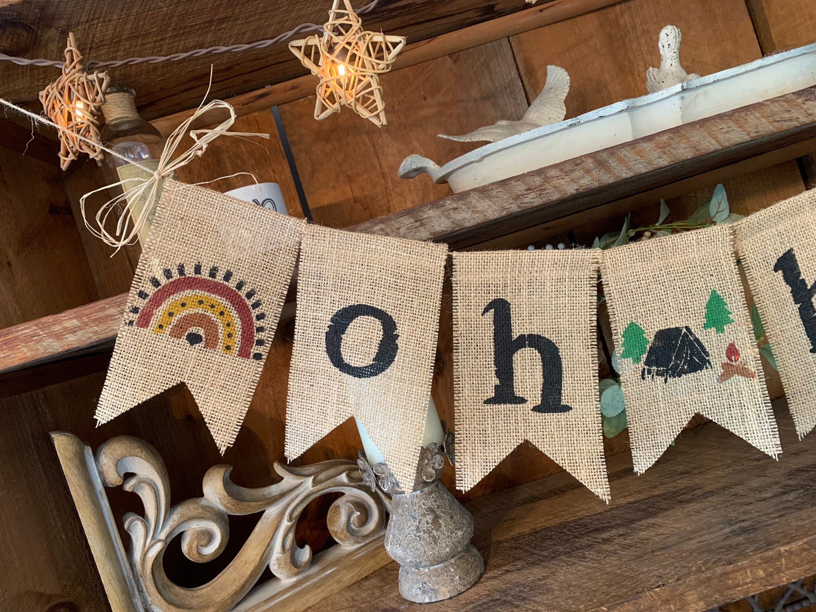 Camping Shower Banner Baby Boy Shower Banner Boho Banner - Etsy