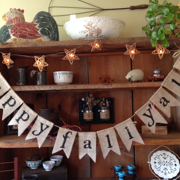 Burlap Garland - Etsy