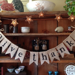 Give Thanks Banner, Thanksgiving Bunting, Bunting Banner, Thanksgiving ...