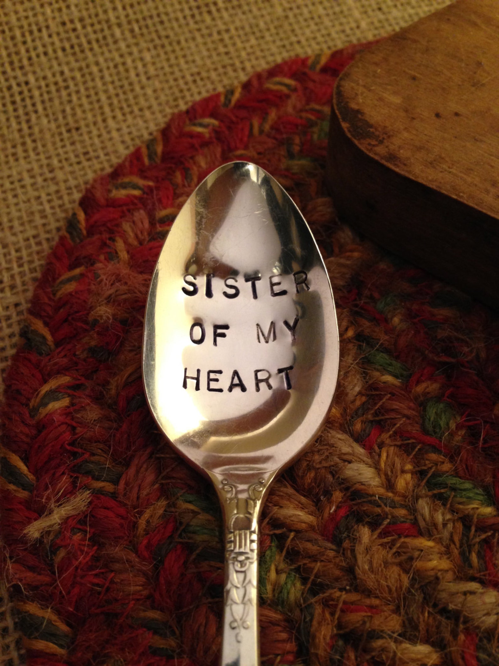 Hand Engraved Silver Spoon Hand Stamped Silver Spoon Stamped - Etsy