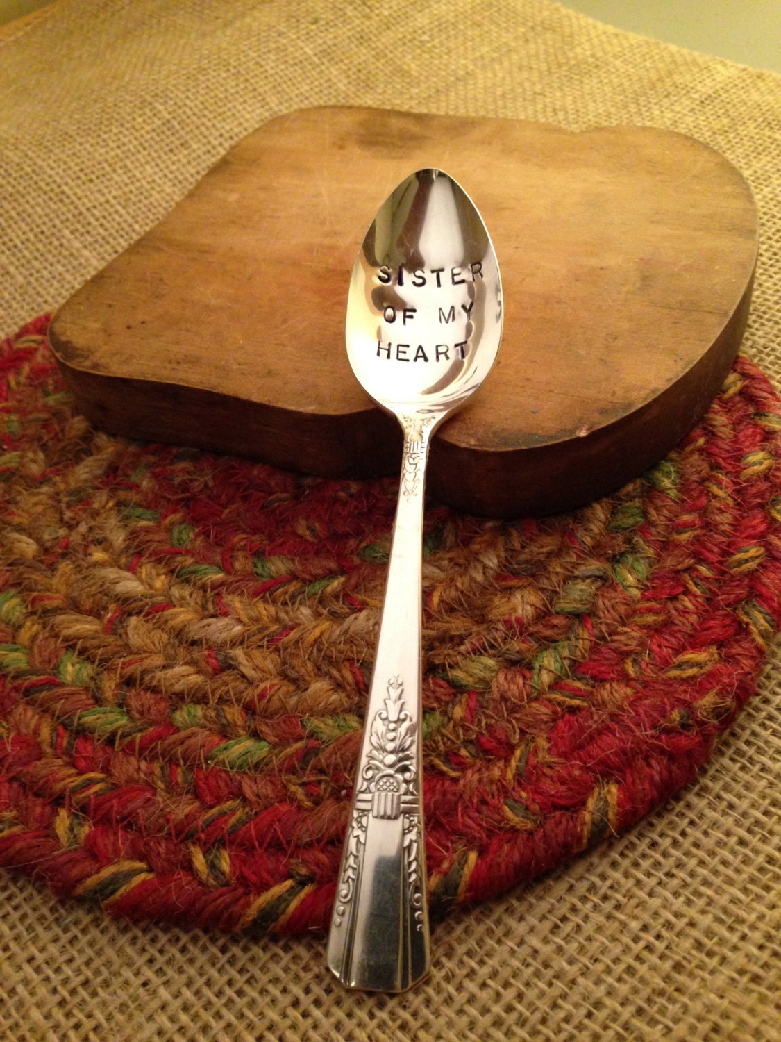 Hand Engraved Silver Spoon Hand Stamped Silver Spoon Stamped - Etsy