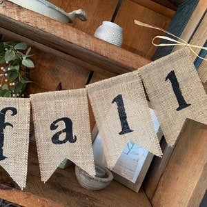 Happy Fall Banner Happy Fall Autumn Banner Burlap Fall - Etsy