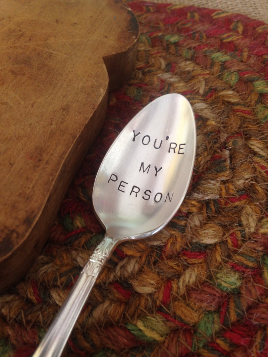 Youre My Person, Hand Stamped Spoon, Stamped Silverware, Girl Friend ...