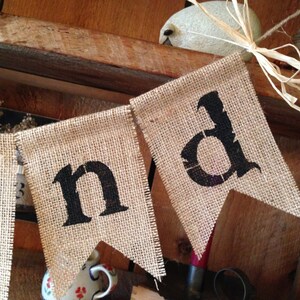 Be Kind Banner Burlap Bunting Home Pennant Family Room | Etsy