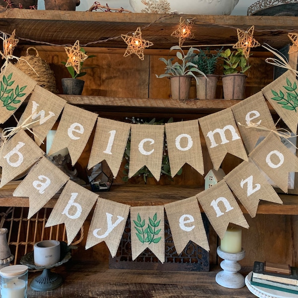 Burlap Baby Shower - Etsy