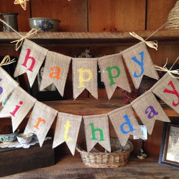 Burlap Garland - Etsy