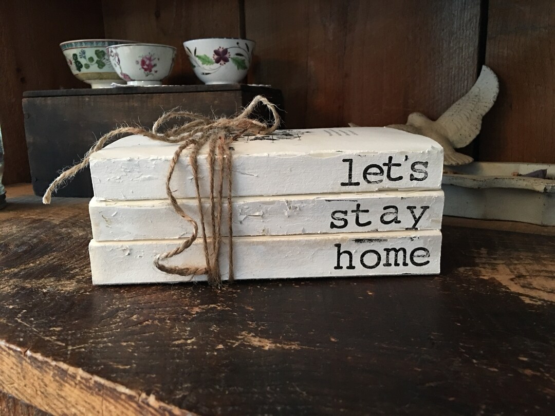 Stamped Book Stack Custom Book Stack Personalized Book - Etsy