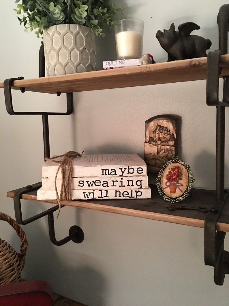 Stamped Book Stack Custom Book Stack Personalized Book | Etsy