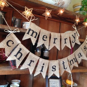 Merry Christmas Banner Christmas Bunting Holiday Bunting - Etsy