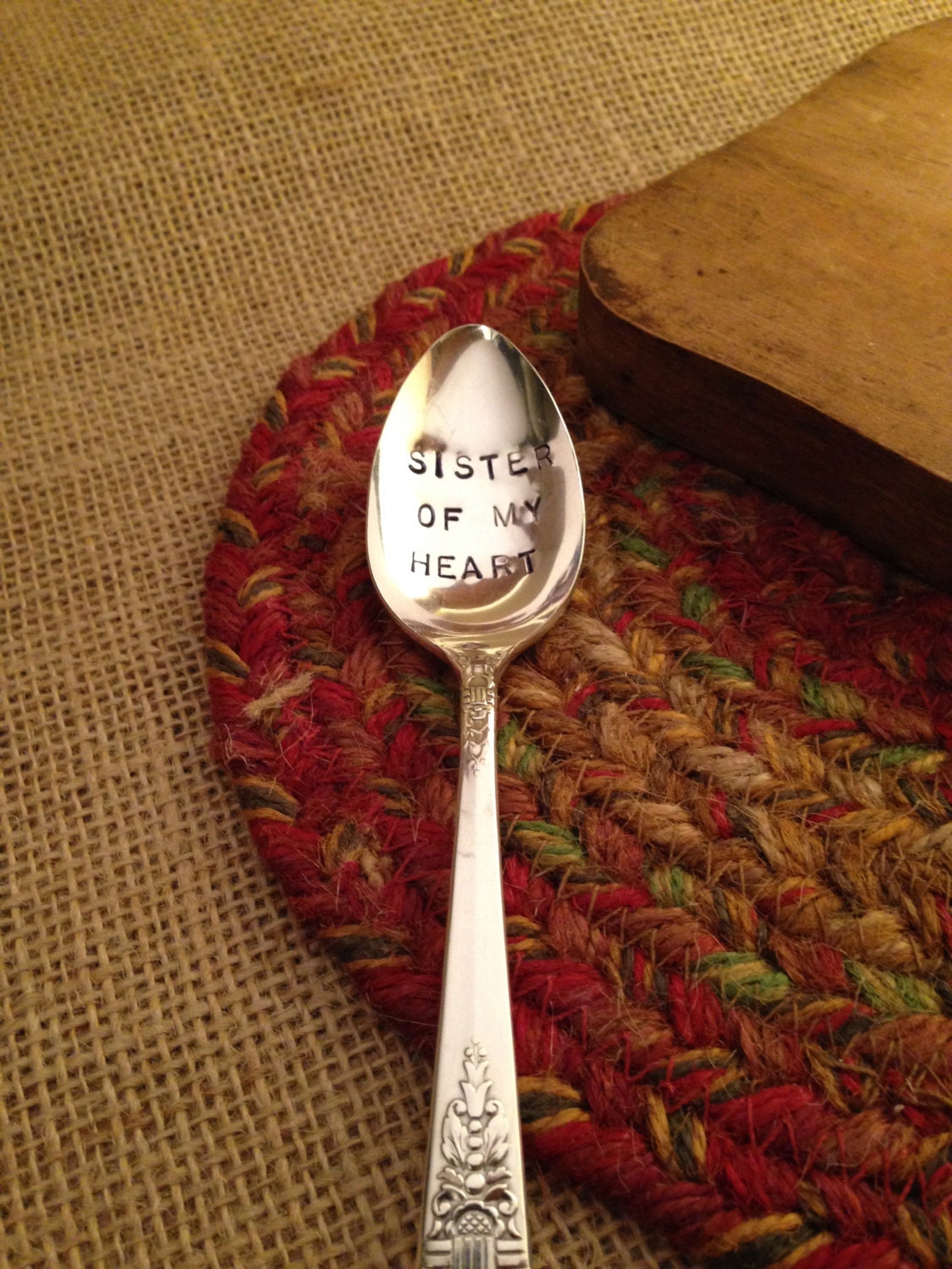 Hand Engraved Silver Spoon Hand Stamped Silver Spoon Stamped - Etsy