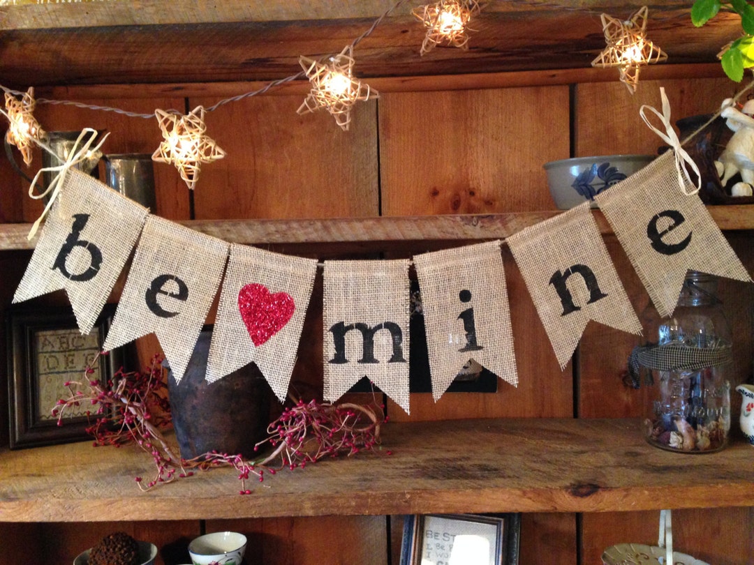 Be Mine Banner, Valentines Day Bunting, Valentines Day Banner ...