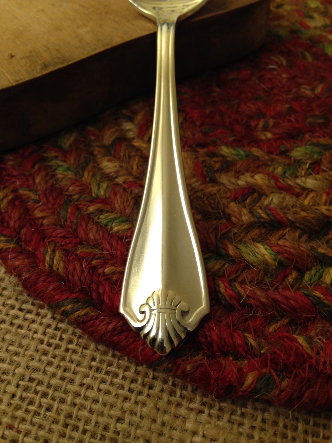 Stamped Vintage Silver Spoon Hand Stamped Spoon Stamped | Etsy