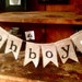 Burlap Triplets Banner - Etsy
