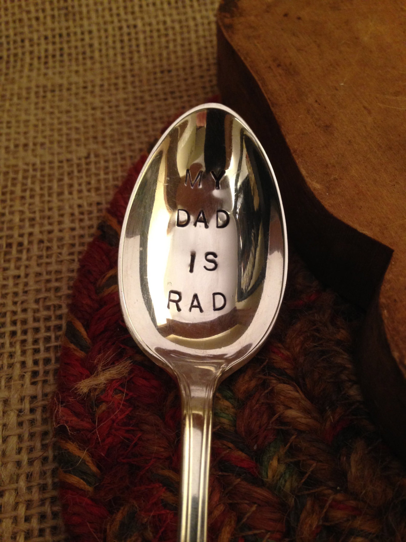 Hand Engraved Silver Spoon Hand Stamped Silver Spoon | Etsy