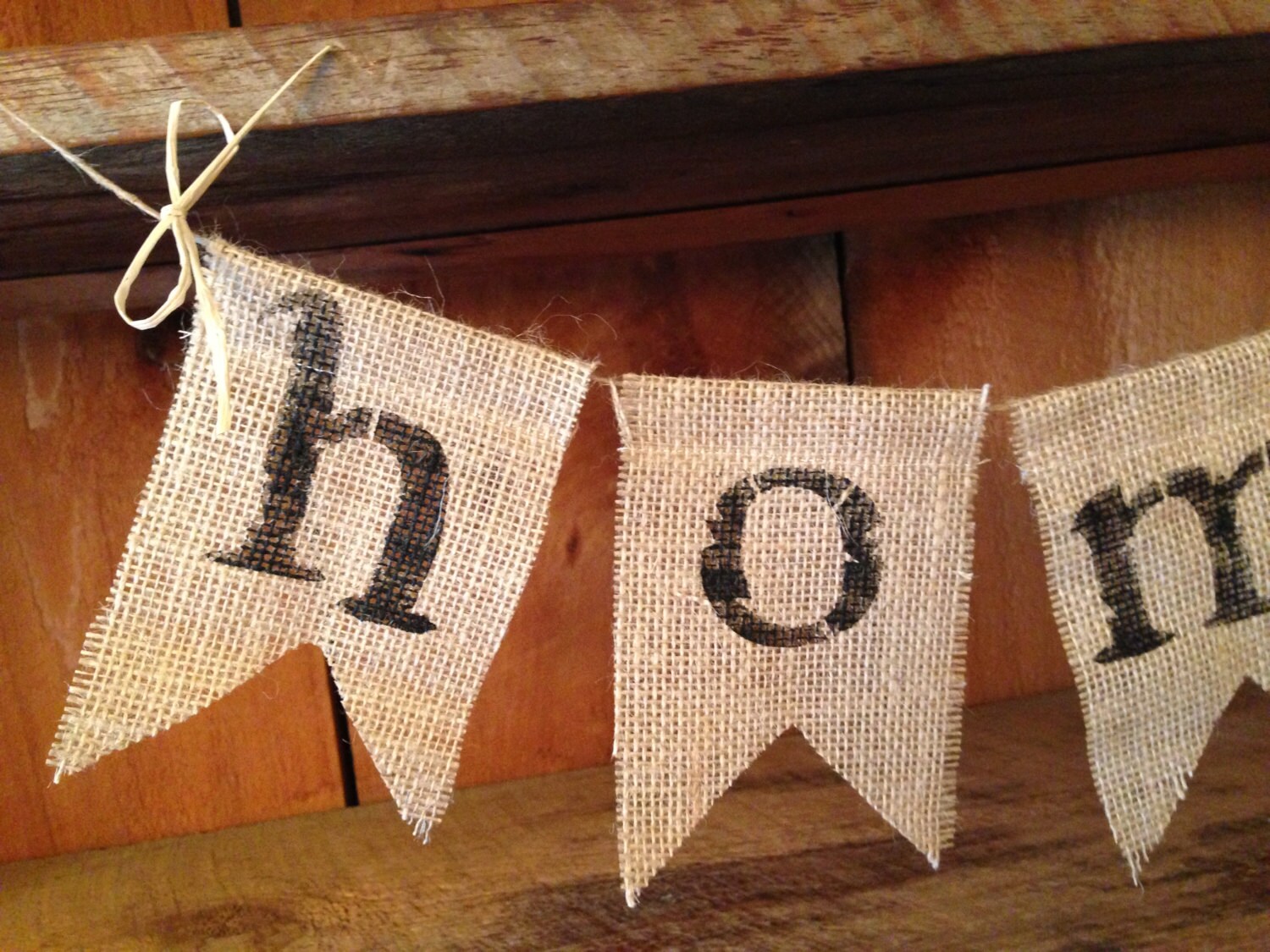 Burlap Home Banner Burlap Bunting Home Pennant Bridal - Etsy