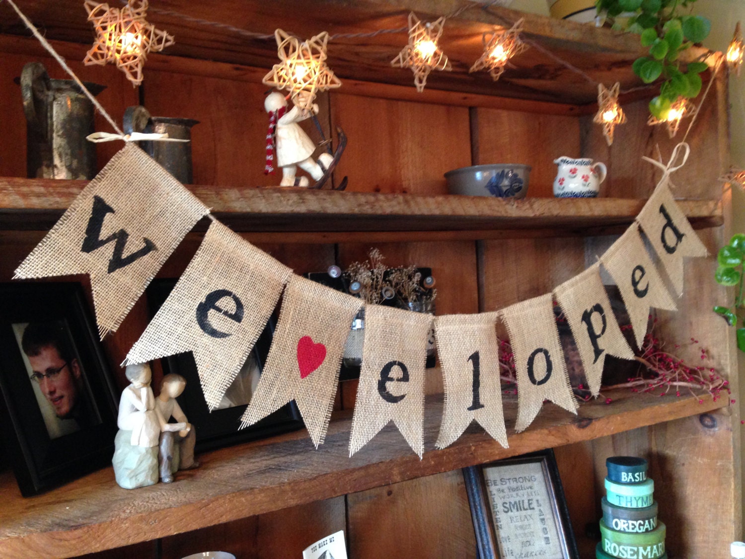 We Eloped Banner Wedding Bunting Wedding Banner Wedding - Etsy