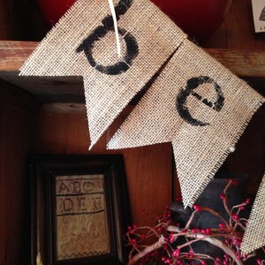 Burlap Bunting Holiday Bunting Thanksgiving Bunting - Etsy