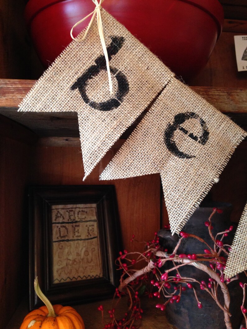 Burlap Bunting Holiday Bunting Thanksgiving Bunting - Etsy