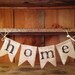 Burlap Home Banner Burlap Bunting Home Pennant Bridal - Etsy