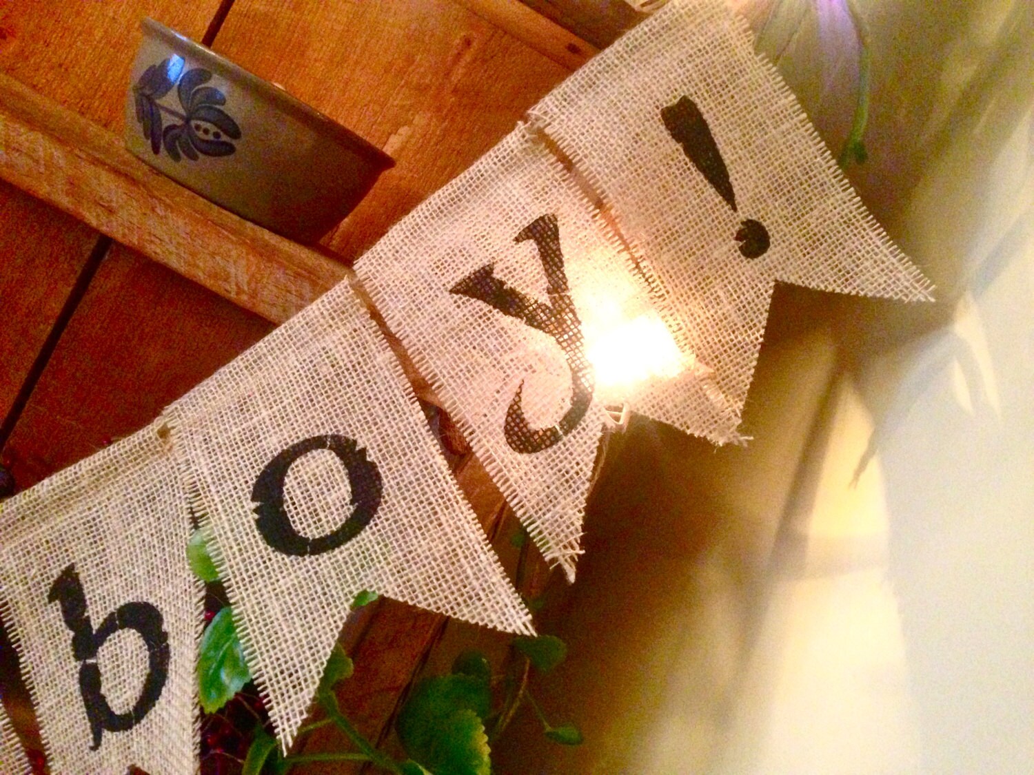 Burlap Triplets Banner - Etsy