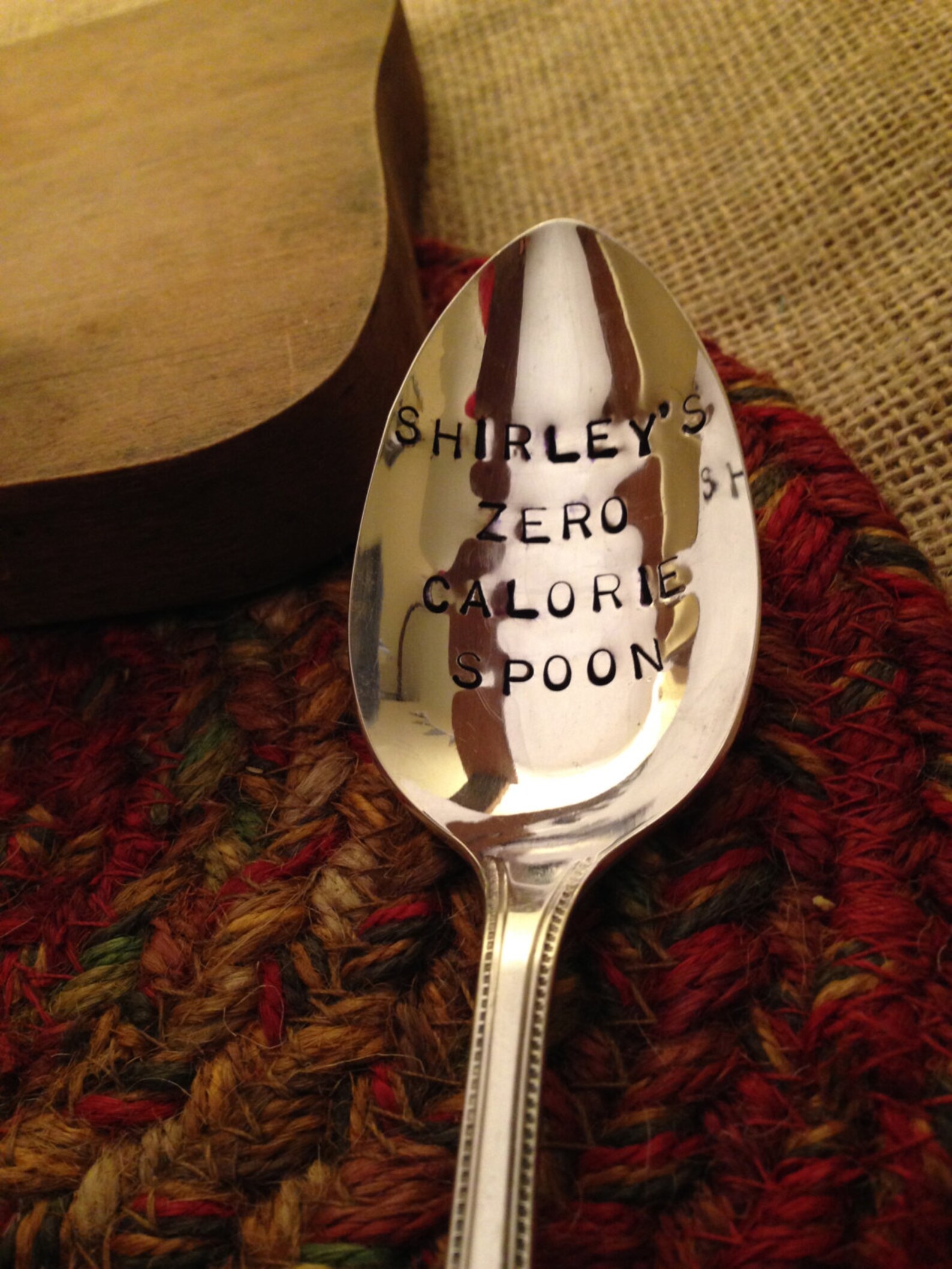 Hand Stamped Silver Spoon Valentine's Day Gift | Etsy
