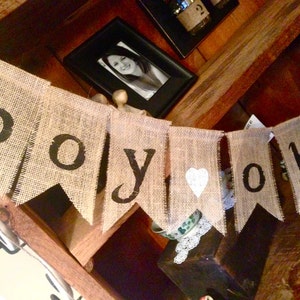 Burlap Triplets Banner - Etsy