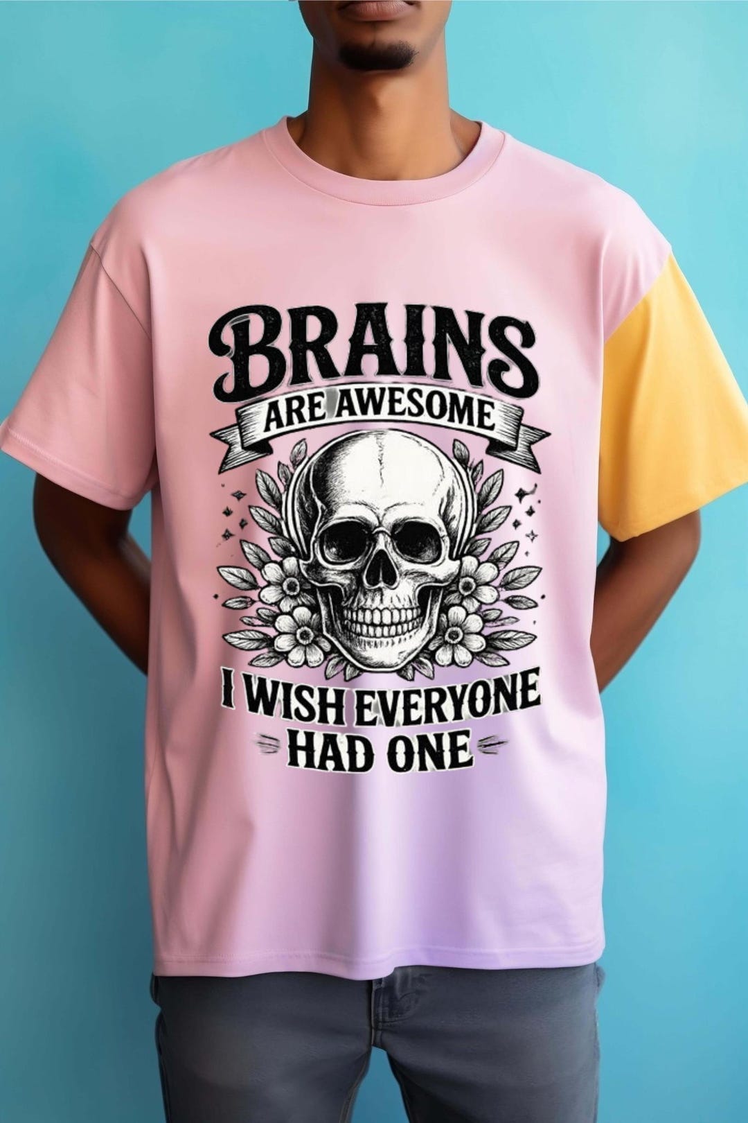 Brains Are Awesome Skeleton PNG, Skeleton Shirt, Sarcastic Shirt, Dark ...
